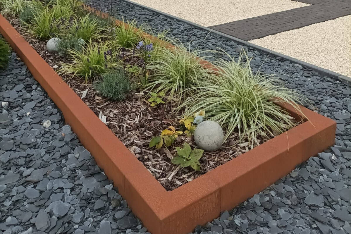 Cortenstaal borderrand rond – Kunst van Staal